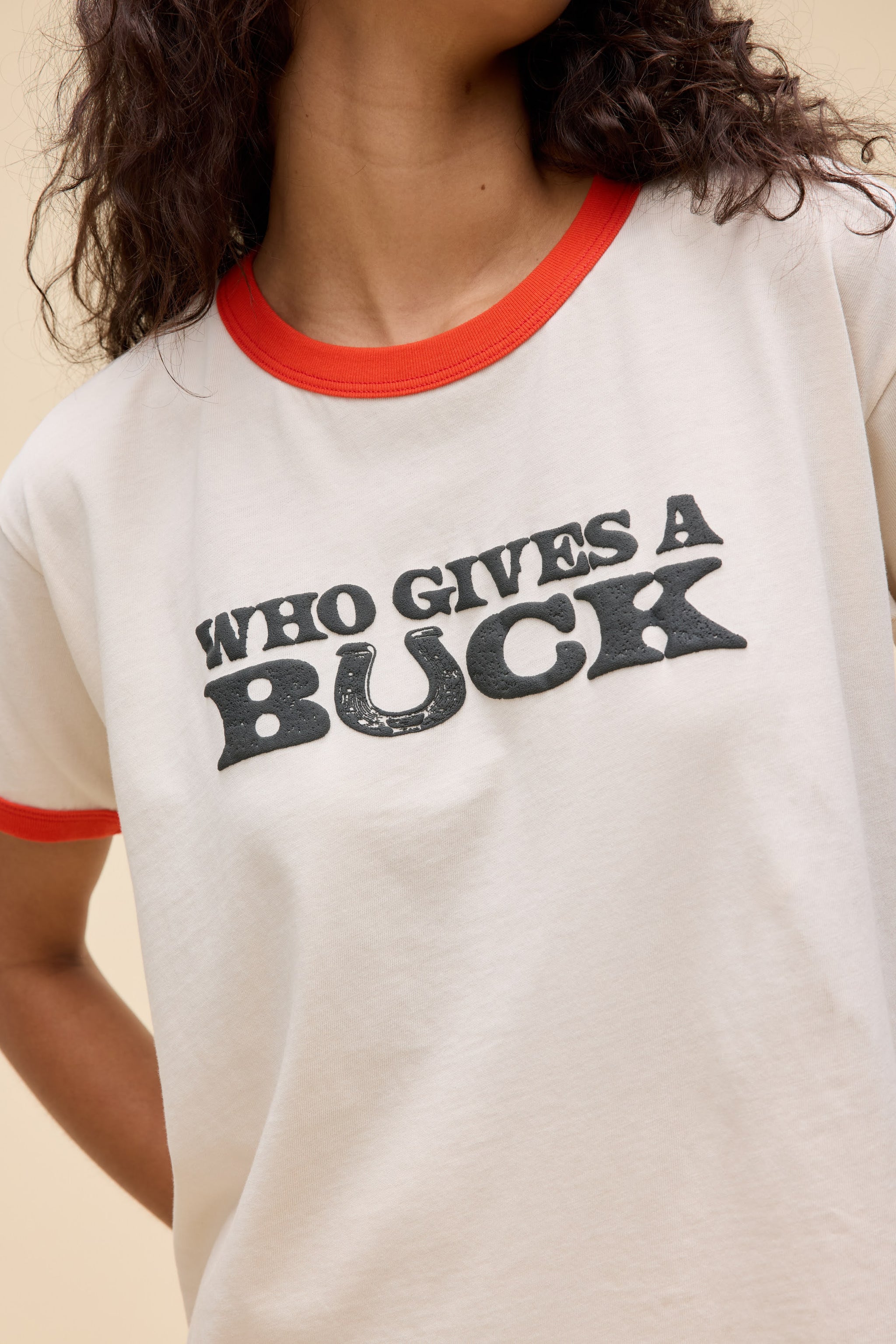 Who Gives A Buck Vintage Ringer Tee | Daydreamer