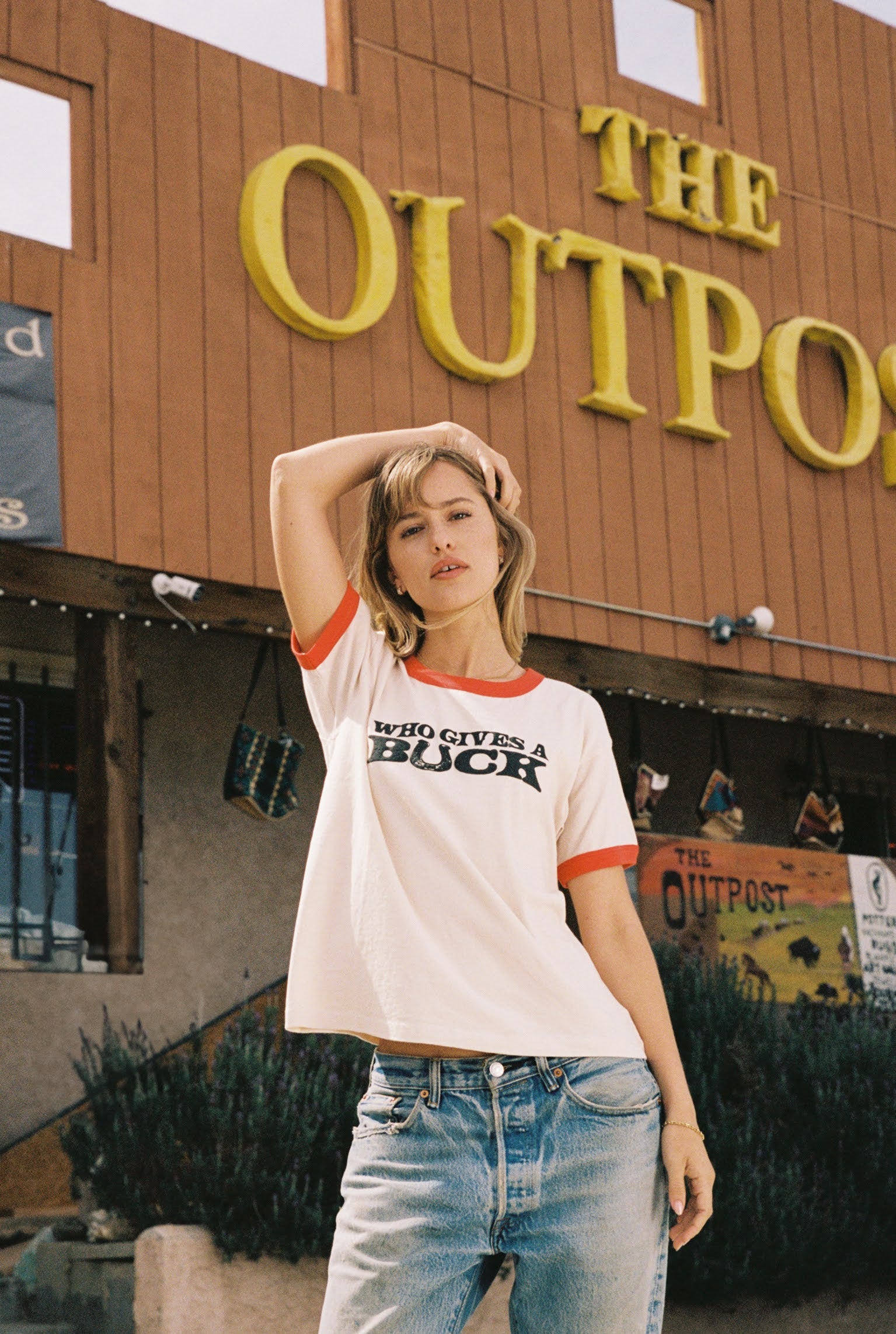 Who Gives A Buck Vintage Ringer Tee | Daydreamer